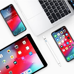 Stylus Pen for iPad Pencil, Rechargeable Active Stylus Pen Fine Point Digital Stylus Pencil for Amazon Fire HD 8 (2017) Compatible with Most Capacitive Touch Screens Cellphone Tablets