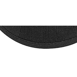 Judaica Place Linen Kippah 7" Diameter - Black