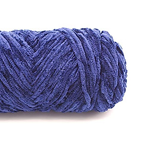 Dsxnklnd Velvet Chenille Yarn for Hand-Knitted Crochet Thread DIY Craft Scarf Sweater