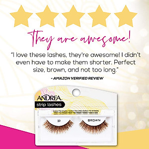 Andrea False Lashes Style 33 - Brown 4 pairs