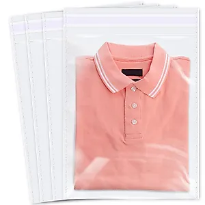 iMailer - 100 Pcs - 12" x 15" Large Cellophane Bags - Resealable Self Sealing Clear Cello Poly Bags for Prints, Photos, Documents, Clothing, T-Shirt