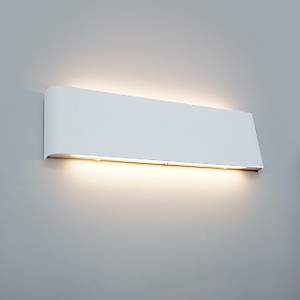 KICAAO 15.7in White Modern Wall Sconce 2-Pack,20W Indoor Vanity Light Up and Down LED Vanity Light for Bathroom Wall Lighting Fixtures Not Dimmable Not Plug (Warm Light 3000K)