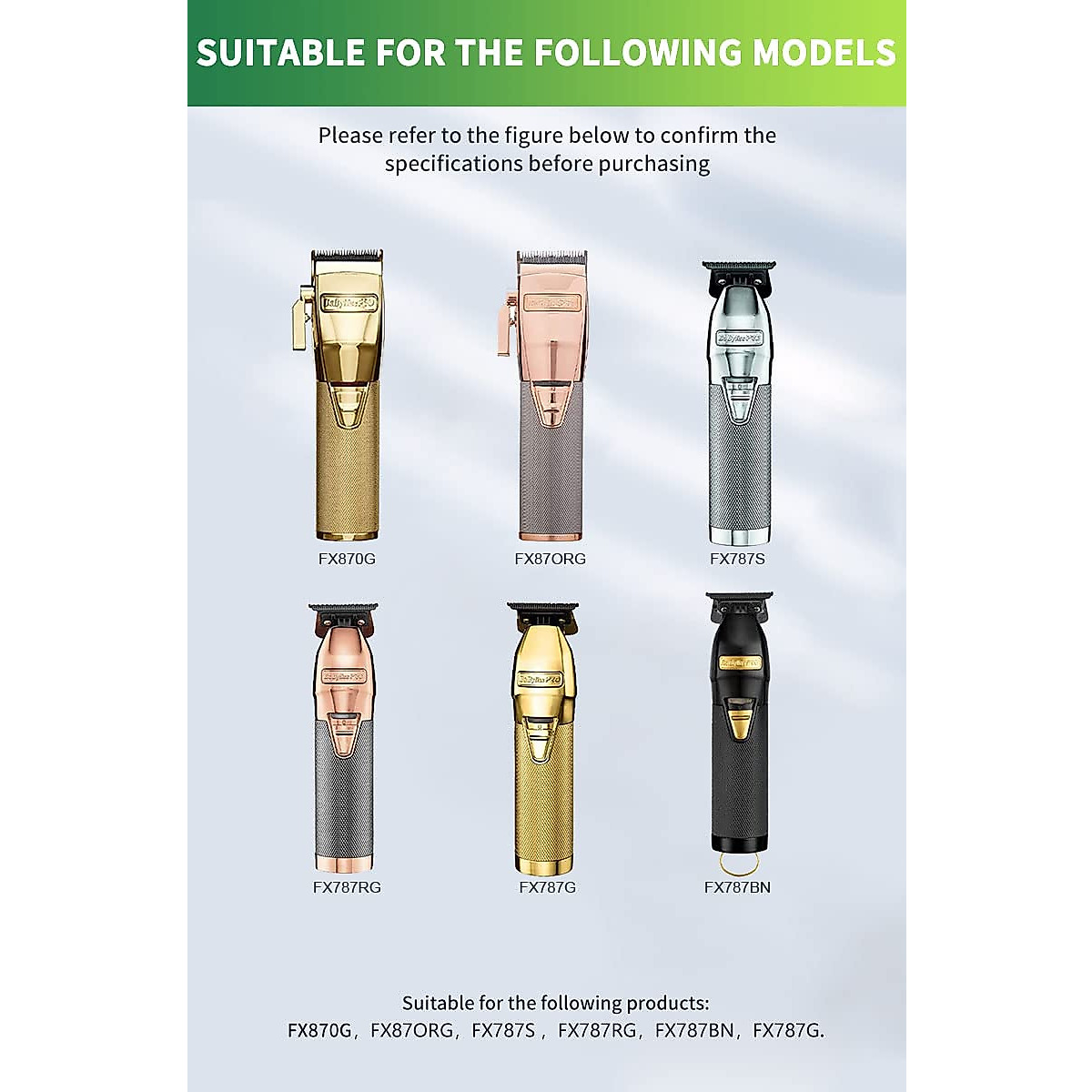 Czepa AC Charger Compatible with Babyliss Pro Clippers, 4.5V DC Power Cord Supply for Babylisspro Barberology FX870, FX788, FX787, FXSSM, FX820 (FXCORD)