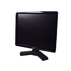 15" CCTV BNC Monitor VGA HDMI AV, 4:3 HD Display LCD Security Screen with USB Drive Player for Surveillance Camera STB PC 1024x768 Resolution Built-in Speaker Audio in/Out