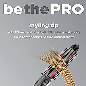 INFINITIPRO BY CONAIR Nano Tourmaline Ceramic Hot Curl Brush, 1-Inch