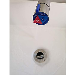 Zzooi 4PCS Self Stick Hot Sign Cold Sign Cold Hot Signs