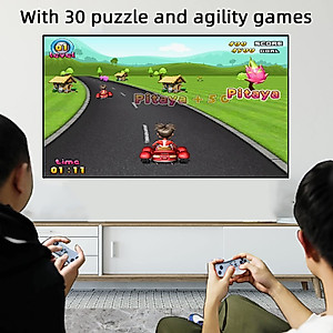 YRPRSODF TV Game Console Built in 883 Games, Handheld Retro Video Game Machine with 2.4G Wireless Gamepad Somatosensory Control, HD Plug and Play, Home Interactive& Puzzle Games, Red
