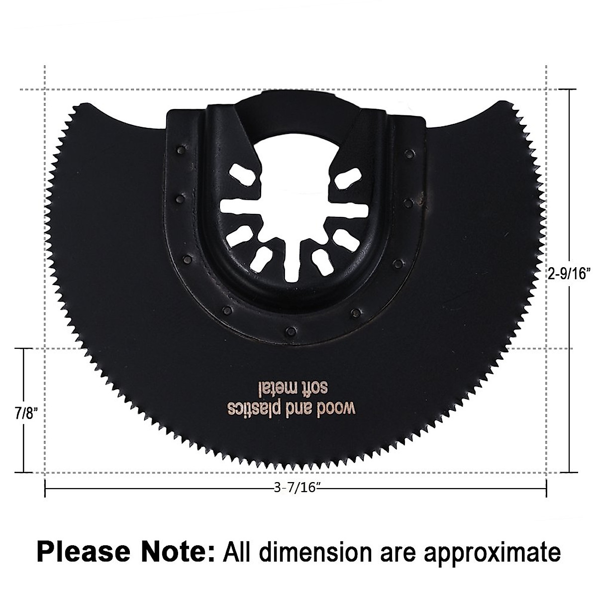 HIFROM Multi Tool Saw Blade Pro Grade Universal Oscillating Ecut Fits Fein Multimaster Genesis Bosch Craftsman Nextec Ridgid Milwaukee Dewalt Chicago Stainley Skil King 16pcs