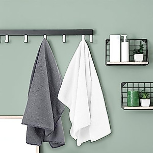 JML Luxury Hotel & SPA Bath Towels (2 Pack, 30"x60") - 350GSM High Density Fleece Towel Sets - Super Soft and Absorbent, Lint Free, Fade Resistant Oversized Bath Towel, Coral Fleece Navy