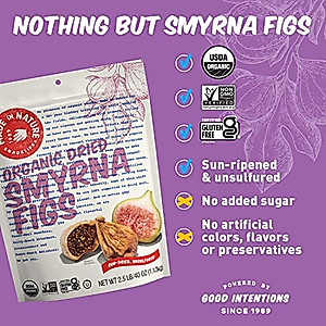 Made in Nature Organic Dried Fruit, Turkish Smyrna Figs, 40oz Bag – Non-GMO, Unsulfured Gluten Free