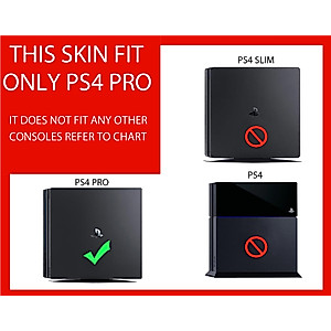 ZOOMHITSKINS PS4 Pro Console and Controller Skins, Cherry Metal Fire Pink Fuschia Burning Silver Grey Modern Art, Durable, Bubble-Free, 1 Console Skin 2 Controller Skins, Made in USA