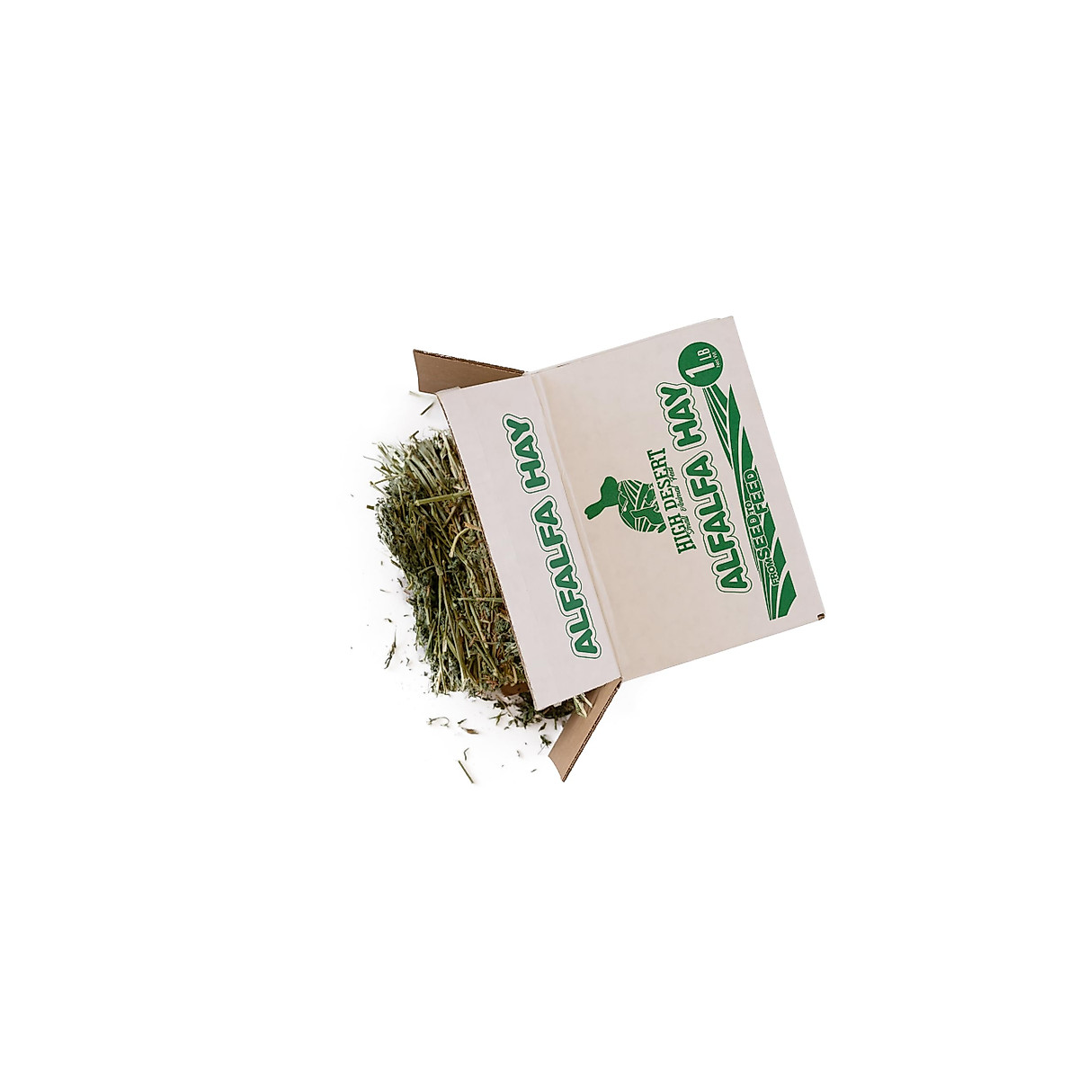 High Desert Alfalfa Hay - Dried Natural Alfalfa Hay for Rabbits, Guinea Pigs, Chinchillas, and Ferrets - Protein and Fiber Rich Food for Small Animals - Healthy Pet Food