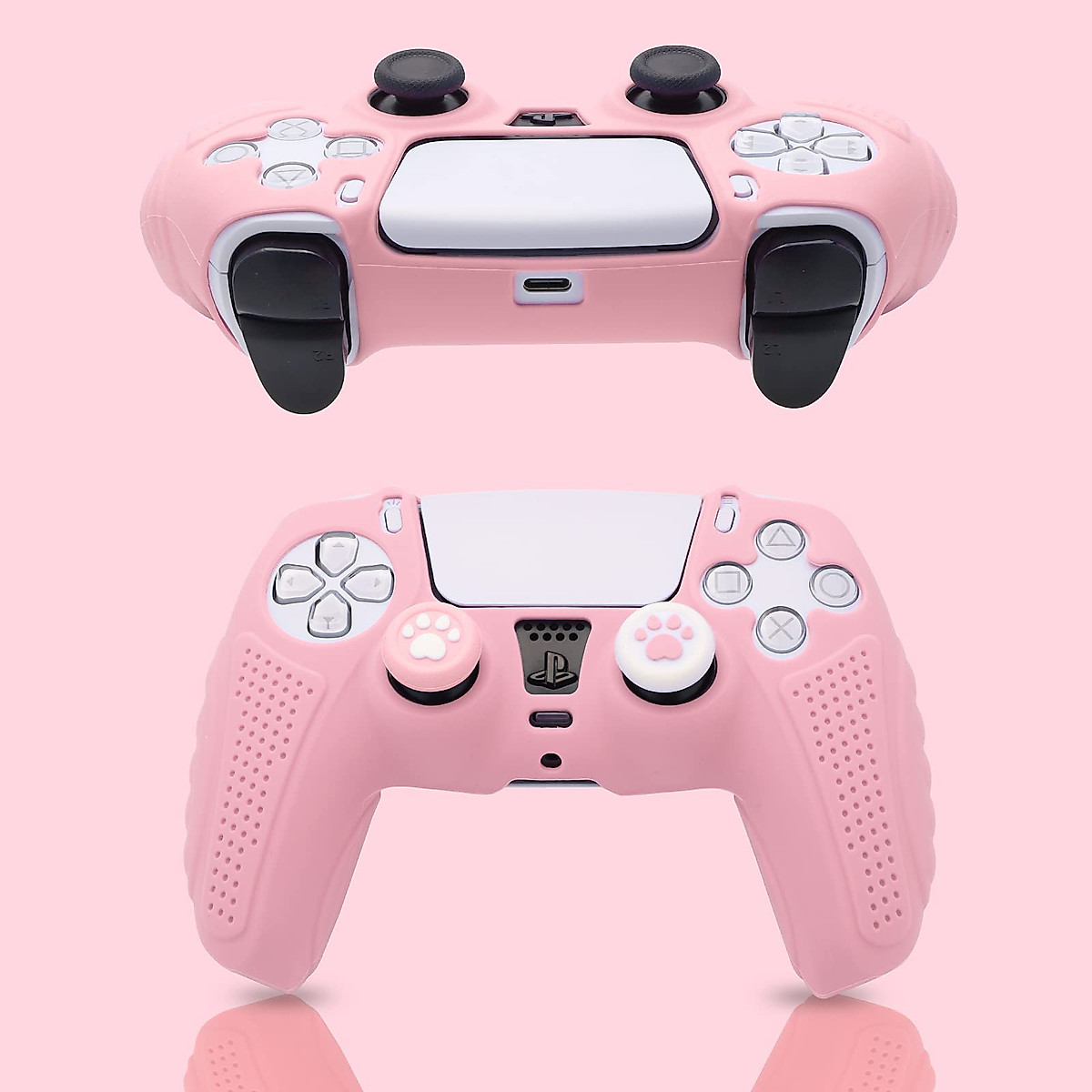 PS5 Silicone Controller Case, Pink PS5 Controller Skin, PlayStation 5 Controller Skin - Light Pink