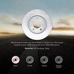 R1 Concepts Rear Brakes and Rotors Kit |Rear Brake Pads| Brake Rotors and Pads| Ceramic Brake Pads and Rotors - REB.44152.02