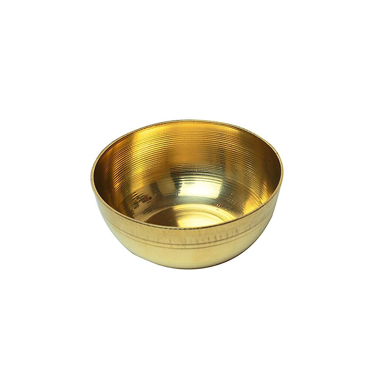 Set of 2 Decorative Pooja Bowls Multipurpose Pooja small Brass Katori Prasad Bowls pooja articles Traditional Festival Housewarming Puja Decoration Items (Size :- 2" Inches)