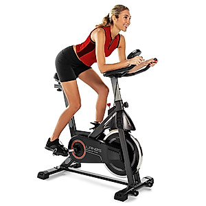 Lanos Exercise Bike, Stationary Bike for Indoor Cycling,The Perfect Exercise Bikes for Home Gym,Indoor Exercise Bike for Men and Women,Stationary Bike, Silent Belt Drive, iPad Holder