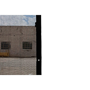 Mytee Products 12'x26' Black 70% Shade Mesh Tarp for Outdoor w/Grommets - 6 Oz Extra Durable Heavy Duty Mesh Tarps for Dump Truck, Rolloff Trucks - Mesh Shade Net Cloth for Sun, Plant, Patio