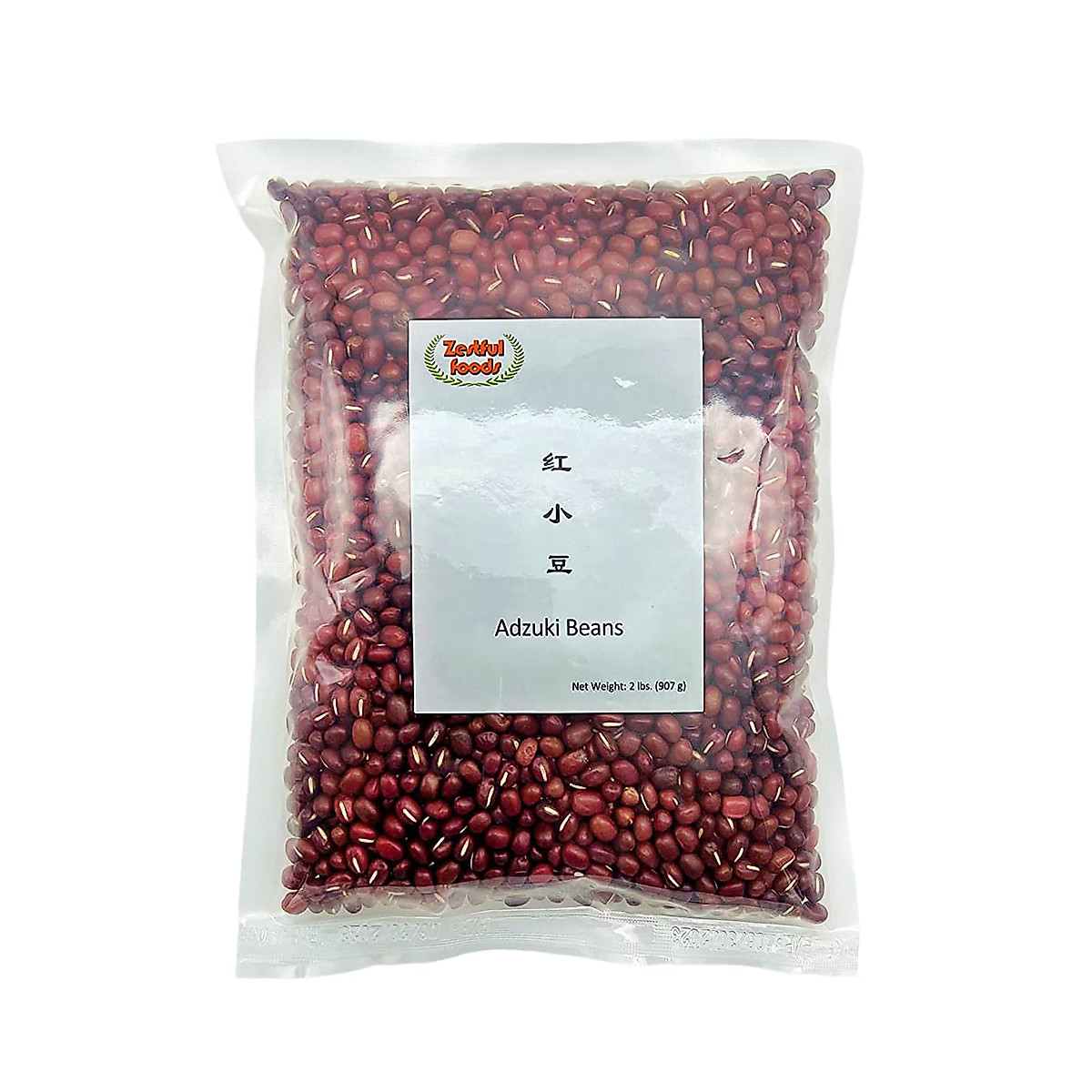 Zestful Foods Adzuki Beans - Chinese Red Beans, Non-GMO, Sproutable, Vegan - Perfect for Asian Recipes, Soups, and Desserts - 4 Lbs. (2 pack, 2 Lbs. each)