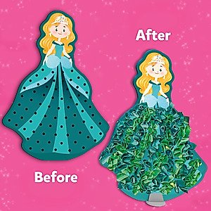 Skillmatics Poke-in Art - Magical Princesses, Easter Basket Stuffers, Mess-Free Fun for Kids, DIY Craft Kits, Creative Activity, Gifts for Girls & Boys Ages 4, 5, 6, 7, 8, 9