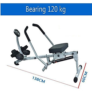 Rowing Machine for Home Use Foldable, Hydraulic Rower Trainer Indoor Foldable Rowing Machine, 12 Adjustable Resistance, Hd Data Display, Maximum Load 120kg, Fitness Equipment