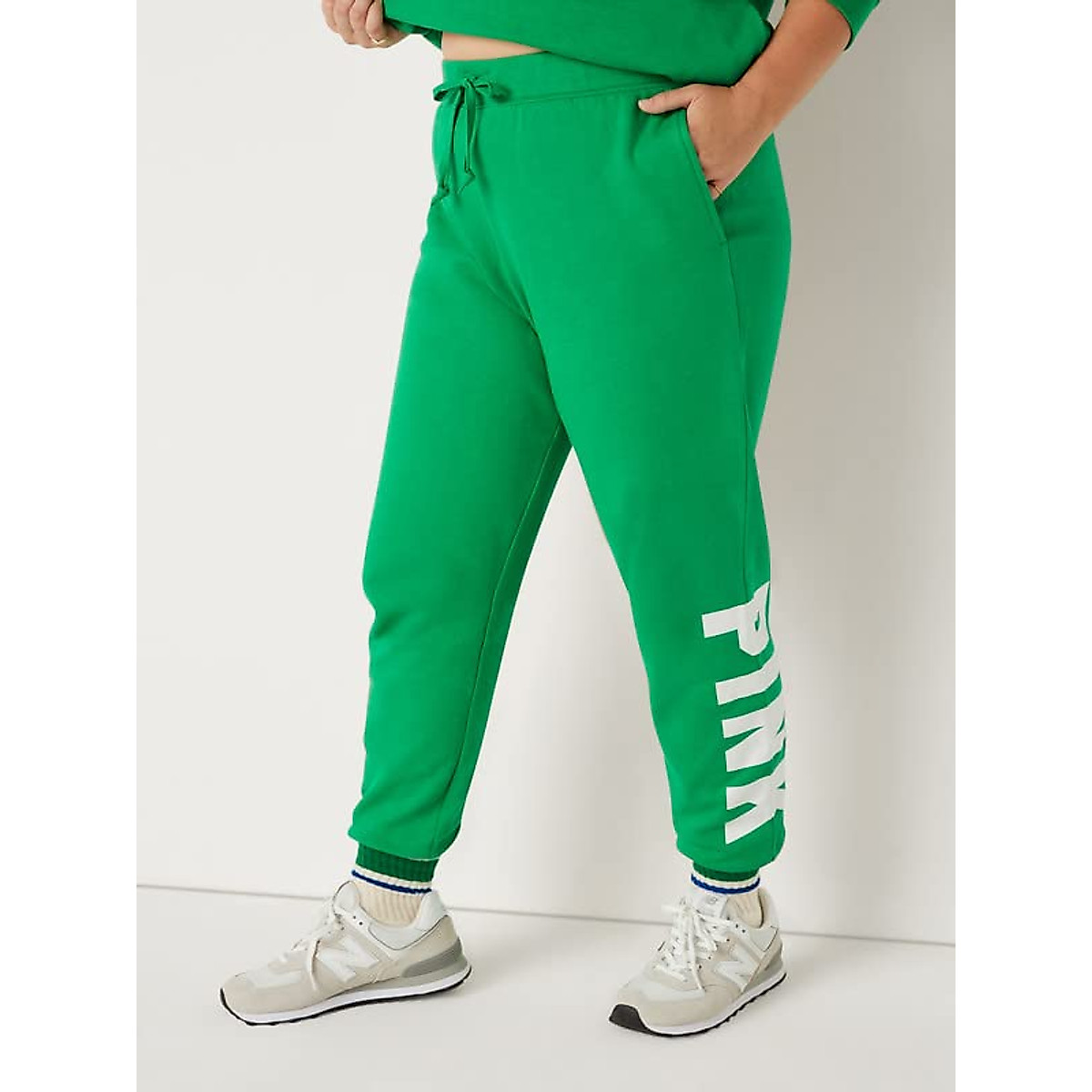 Victoria's Secret Pink Everyday Lounge Relaxed Jogger, Women's Joggers, Happy Camper, XL