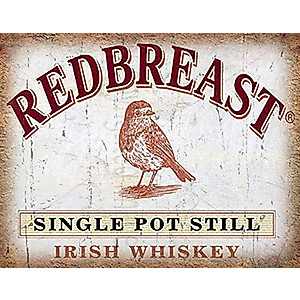 Super durable Irish Whiskey tin Signs Vintage Wall Decoration bar Cafe Kitchen Manhole Home Decoration Redbreast Sign 8x12 inch
