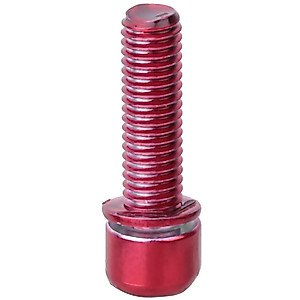 Life Stem Screw, Bike Ti-Alloy Stem Screw Bolt Steering Handlebar Parts with Spacer Accessory Kit(red)