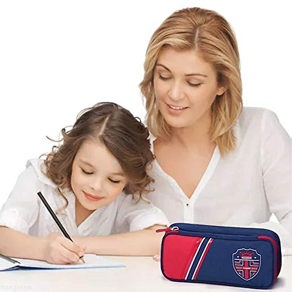 Large Capacity Pencil Case,Uhans Pencil Pouch with Double Zipper and 100% Polyester Sturdy Material,Pencil Box for Kids Can Be Multi Used in School and Office Makeup Bag