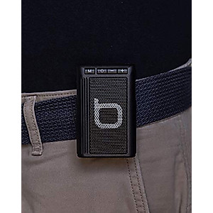 Bumpboxx Wireless Bluetooth Speaker | Black | Retro Pager Beeper | Outdoor Portable Bluetooth Speaker | MP3 Player | FM Radio | LED Flashlight | Waterproof Speaker | Weighs 3.2oz