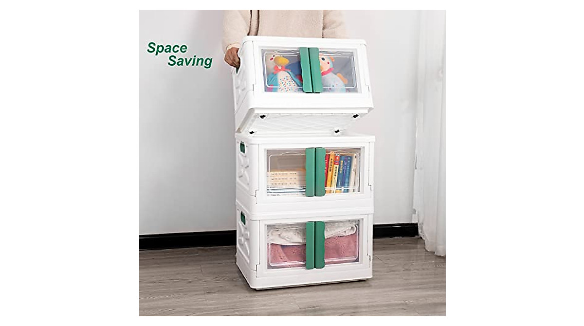 Rula 45 Qt Storage Bins: Lids, Wheels & Double Door