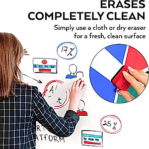 Arteza Dry Erase Markers, Bulk Pack of 52, Chisel Tip, 4 Assorted Colors with Low-Odor Ink, Whiteboard Markers, Back to School Supplies for Classroom, Office, or Home