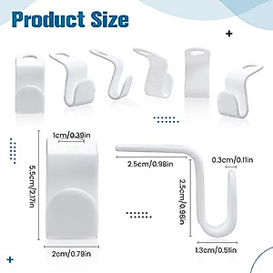 RONRONS 60 Pieces Clothes Hanger Connector Hook Standard Hangers Extender Clips Cascading Connection Hooks Outfit Hangers Heavy Duty Space Saving Organizer for Clothes Closet