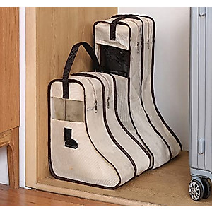 WITERY Boots Shoe Bag Travel Organizer Storage Cube-Portable Waterproof Shoe Bags Organizer Dust Cover Protector Bag Under Bed Wardrobe Organizer
