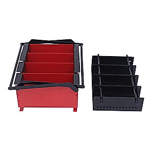 Newspaper Clumping Press, Brick Briquette Machine Paper Log Fire Free Eco Recycle Newspaper Fuel Block for Heating Fire Stove Home Tool for Indoor Outdoor Home Garden Newspaper (Red)