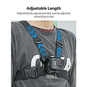 TELESIN Head Mount Strap Chest Mount Harness Video Camera Mount Accessories Kit Compatible with GoPro Hero 11,10,9,8,7,6,5,4, Session 3+, 3, 2, 1, Hero (2018),Fusion,DJI Osmo Action Cameras