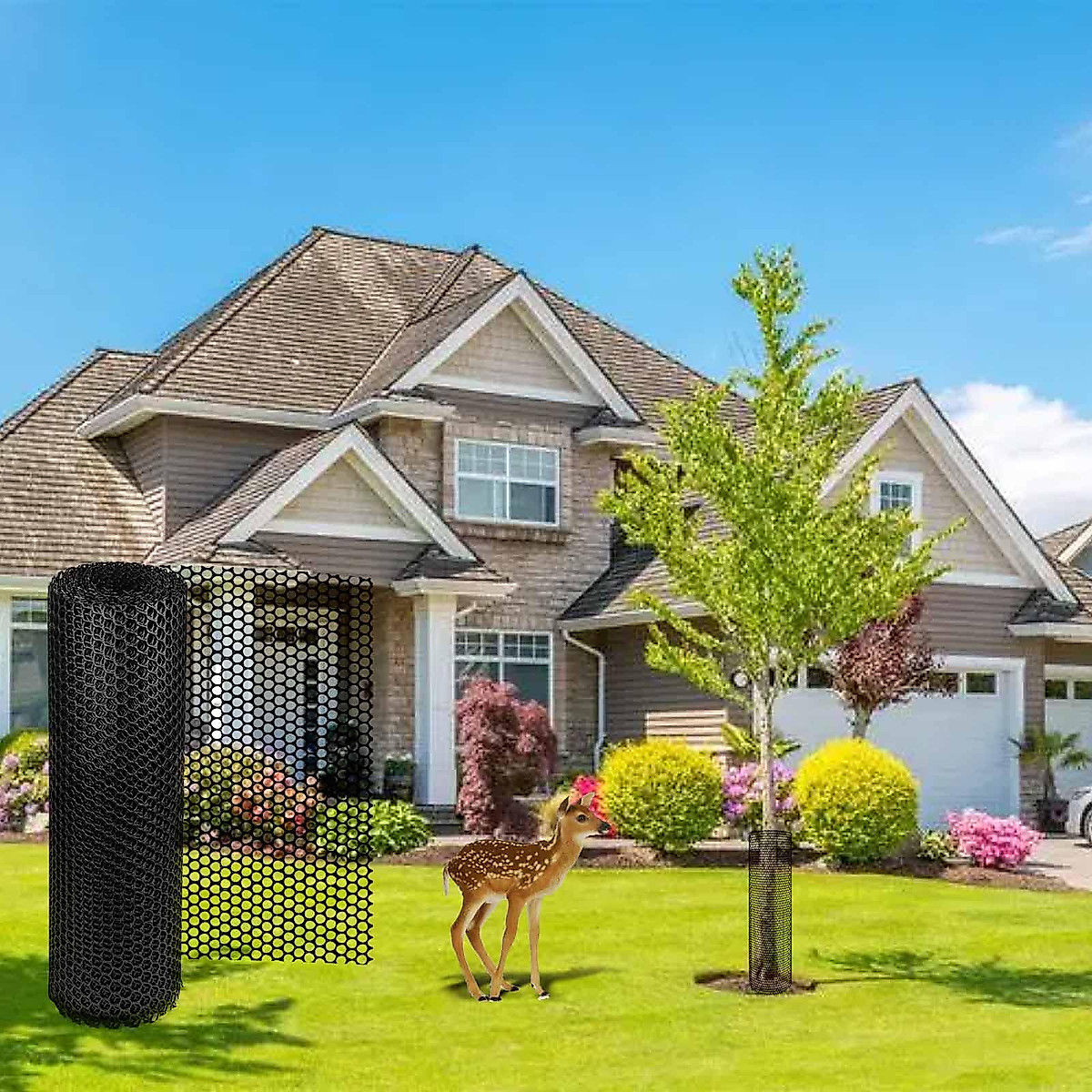 FUZEWANLI 19.6 FT Tree Protectors，Tree Trunk Protector Guard,Tree Guards for Fruit Trees,Tree Bark Repair for Tree Protectors from Deer Mowers Trimmers.