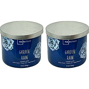 Mainstays 14oz Scented Candle 2-Pack (Garden Rain)