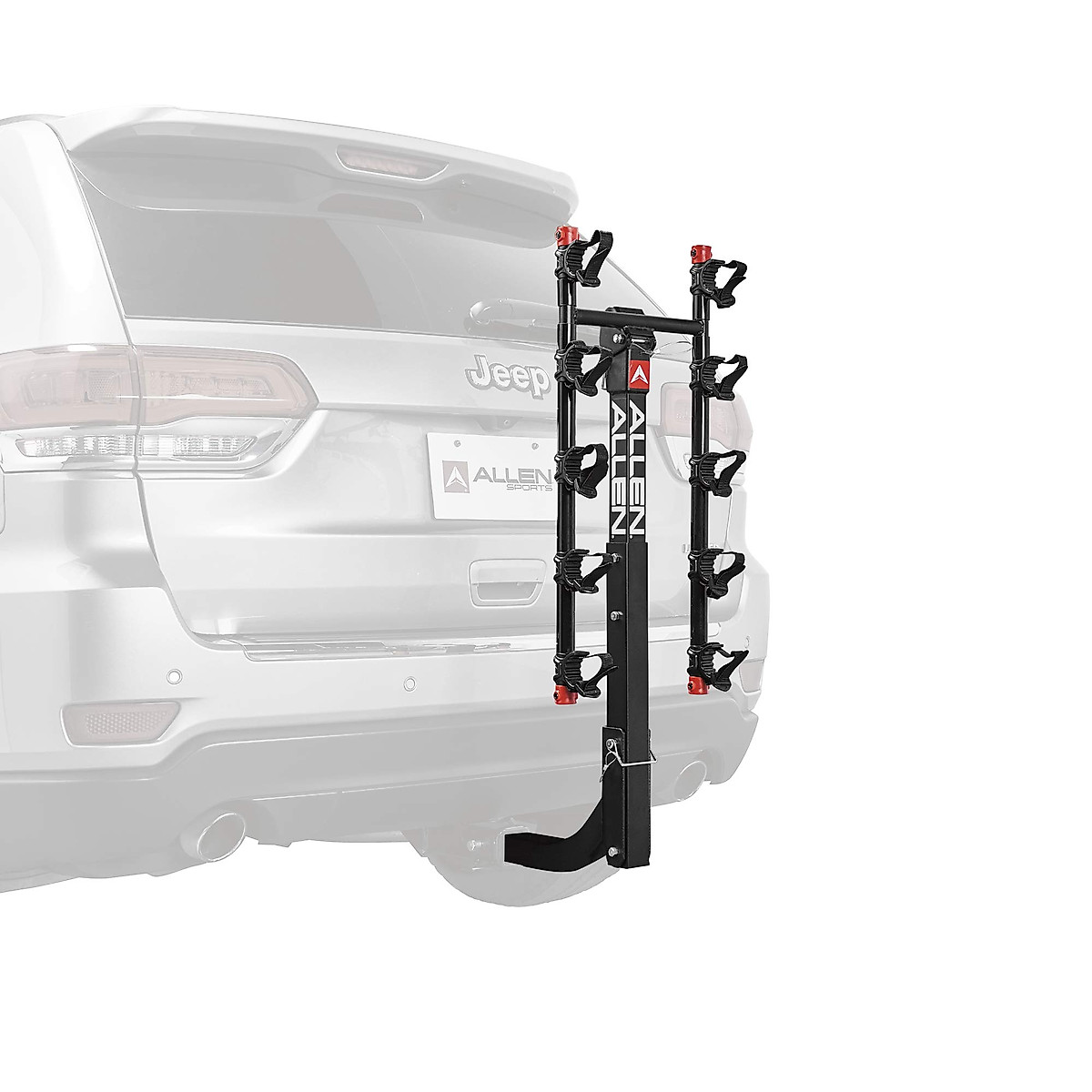 Allen Sports Deluxe 5-Bike Hitch Mount Rack, Model 552RR-R , Black, 2-Inch Receiver