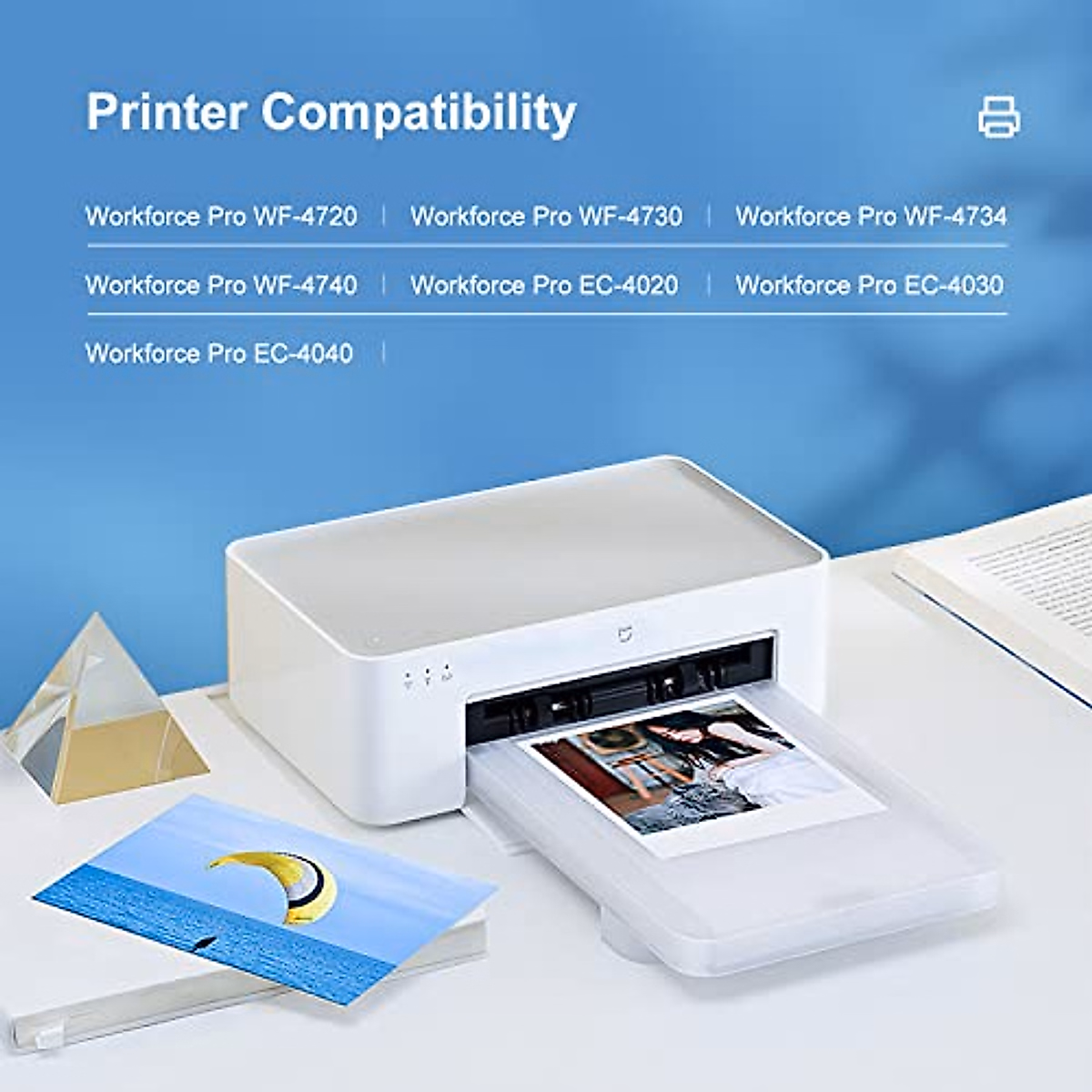 Kolor Expert Remanufactured T802 Ink Cartridge Replacement for Epson 802XL 802 T802XL Work with Epson Workforce Pro WF-4740 WF-4730 WF-4720 WF-4734 EC-4020 EC-4030