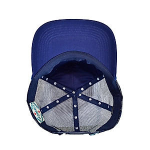 Sendero Provisions Co. Cowboy Hat Embroidered Logo Snapback Trucker Cap One Size (Blue/White)