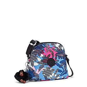 Kipling Womens Women's Dory Bag, Adjustable Strap, Mini Handbag, Polyester Crossbody Bags, Brilliant Blossoms, 7.75 L x 6.25 H 3.75 D US