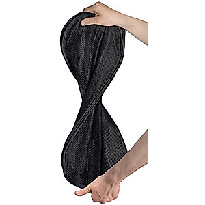 Mesh Popup Laundry Hamper - Two Compartments, Collapsible for Storage and Easy to Open. Folding Pop-Up Clothes Hampers are Great for The Kids Room, College Dorm or Travel. (Black)