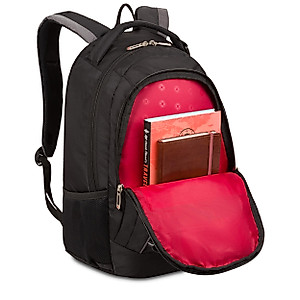 SwissGear 1186 Bungee Backpack, Black/Grey, 17-Inch