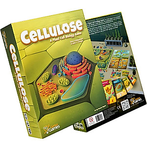 Cellulose: A Plant Cell Biology Game | MENSA Recommended Strategic & Entertaining Game to Learn Photosynthesis, DNA & Biochemistry | Educational STEM Board Game for Families, Students & Teachers