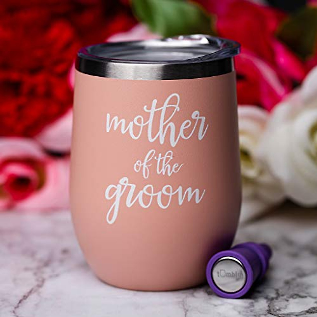 Mother of the Groom Tumbler – 12 oz – Mother of the Groom Gifts, Mother of the Groom Wine Glass, Mother of the Groom Cup, Mother of the Groom Glass, Mother of the Groom Gifts from Bride