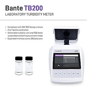 Bante TB200 Laboratory Turbidity Meter | Turbidimeter | 2 to 7 Points Calibration, Selectable TSS Measurement Mode and Turbidity Units, Accuracy ±2%