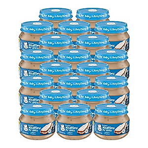 Gerber Mealtime for Baby 2nd Foods Baby Food Gravy Jars, Turkey & Gravy, Non-GMO Pureed Baby Food with Protein & Zinc, 2.5-Ounce Glass Jars (Pack of 20 Jars)