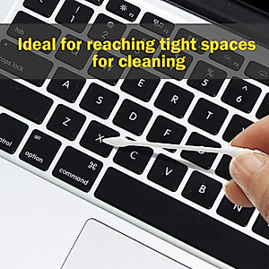 800 Pieces Cotton Swabs, Double Tipped Precision Tips Cotton Buds Spiral Head Multipurpose(4 Packs, 200 Pcs, 1 Pack)