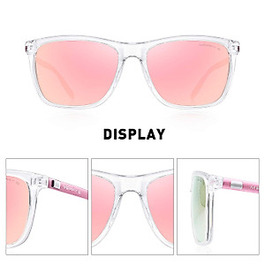 MERRY'S Polarized Sunglasses for Women Aluminum Men's Sunglasses Driving Rectangular Sun Glasses for Men/Women