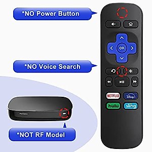 LOUTOC Universal Replacement Remote Control Compatible with Roku Express, for Roku Premiere, for Roku Box, for Roku Player, for Roku 1 2 3 4 -【NOT for Stick or TV】